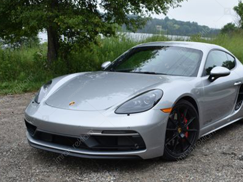 Porsche Cayman Silver Araç Renk Değişimi Örnekleri, Gorselleri,