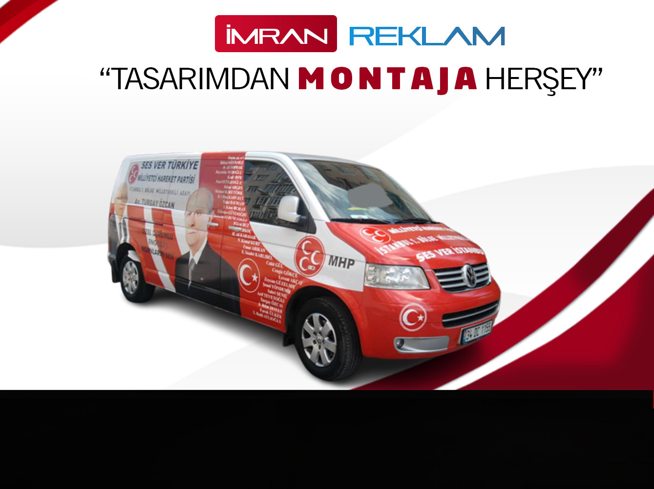 Milliyetci Hareket Partisi Araç Giydirme Örnekler, Gorselleri, Fiyatları